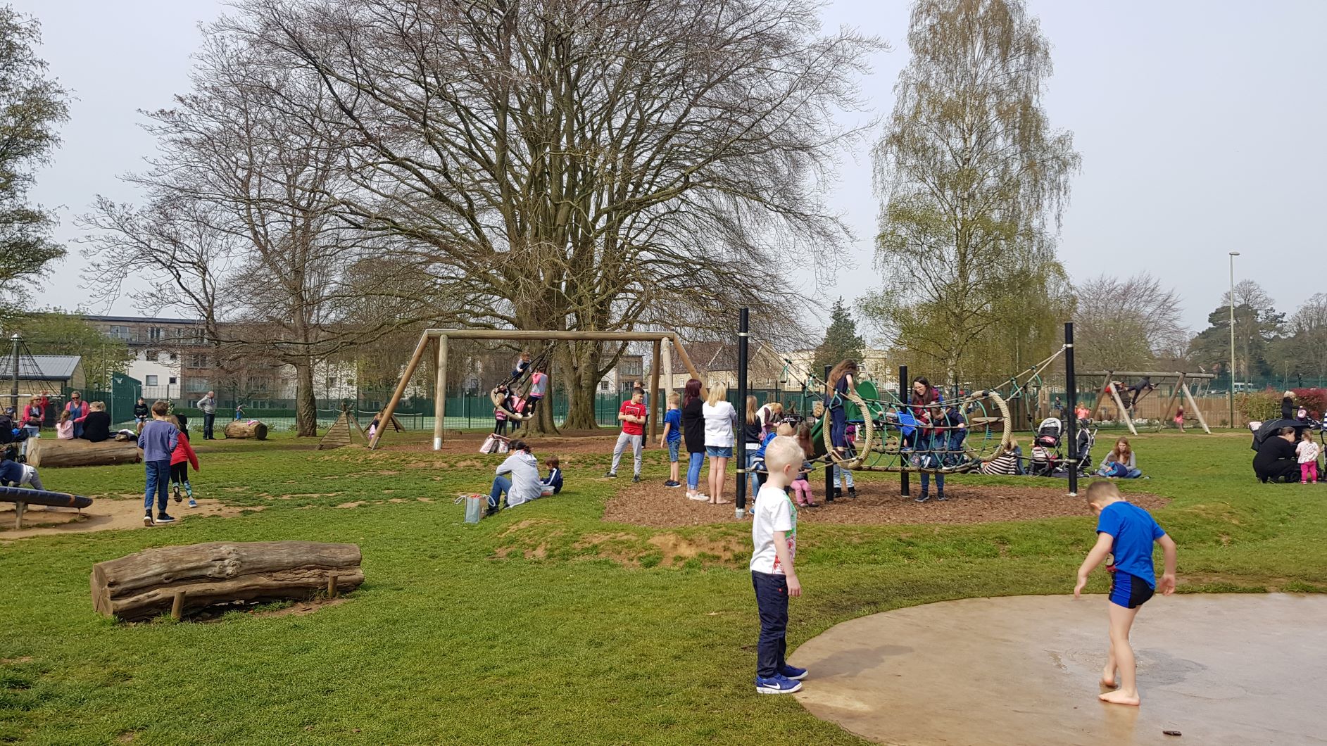 The Leys Witney play area with kids - The Family Ticket